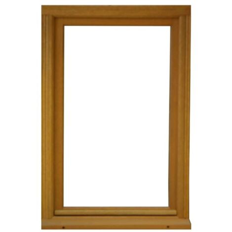 Fenêtre Bois 1 Vantail H105 X L80 Tirant Droite Côtes Tableau
