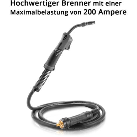 STAHLWERK Torche de soudage AK15 MB15 Ensemble de flexibles de 4 m pour ...