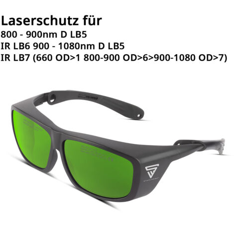 STAHLWERK Lunettes de protection laser selon DIN EN207 Plage de longueurs