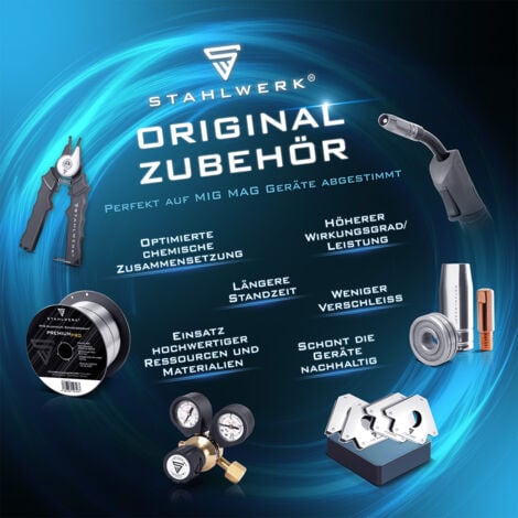 STAHLWERK Fil de soudage MIG MAG Aluminium ER4043 AlSi5 1,0 mm 2 kg Rouleau de fil