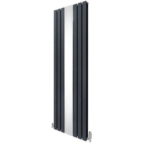 Radiatore con specchio 1800mm x 565mm e valvole TRV cromate Radiatore ...