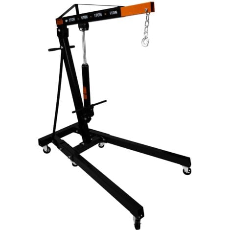 Gru per Motori 2 Tonnellate 2000kg Gru Idraulica Maniglia Pompa Gambe ...