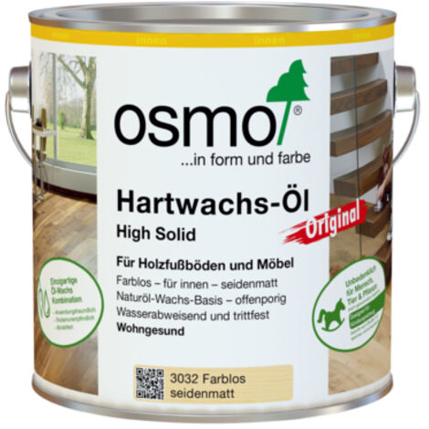 Osmo Hartwachs-Öl Original Farblos Seidenmatt 0,75 l - 10300001