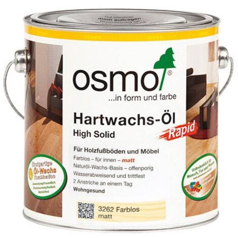 Osmo Hartwachs-Öl Rapid Farblos Matt 2,50 l - 10300098