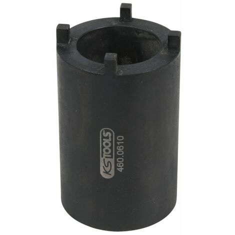 KS Tools 1/2" DAF Nutmuttern-Schlüssel für Lenkgestänge-Befestigung mit 4 Zapfen, 52 mm - 460.0610
