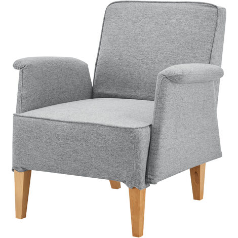 Polstersessel Diespeck Hellgrau [en.casa]