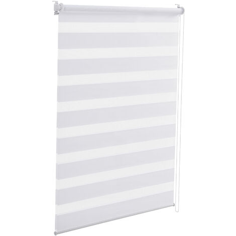 Duo Rollo 90x150cm Zebra-Rollo Weiß