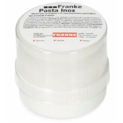 CREMA PASTA SPUGNA PULIZIA LAVELLI PIANI COTTURA ACCIAIO INOX E ...