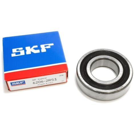 CUSCINETTO TIPO: 6206 2RS. DIMENSIONI: 30X62X16MM. SKF UNIVERSALE LAVATRICE