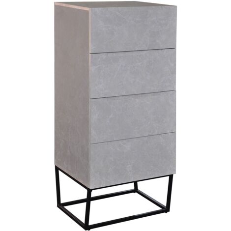 Semainier Logam 4 tiroirs Marbre