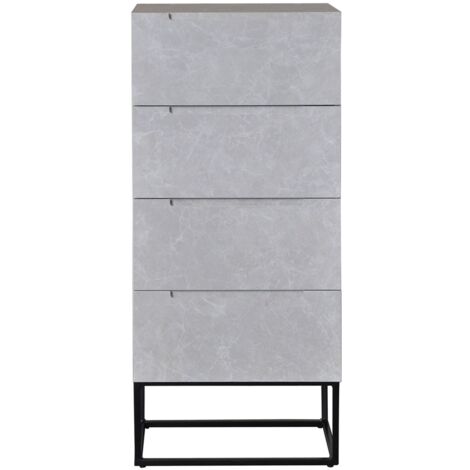 Semainier Logam 4 tiroirs Marbre