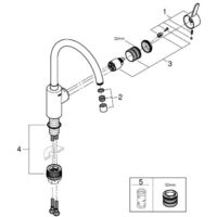 GROHE Mitigeur lavabo Bau Cosmopolitan E infrarouge monofluide 36452000