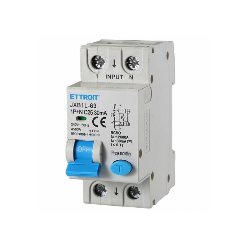 Magnetotermico Differenziale 2P 25A 30mA 220V