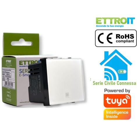 Cronotermostato programmabile Termostato 230V da incasso Display Touch Compatibile Con Vimar Plana