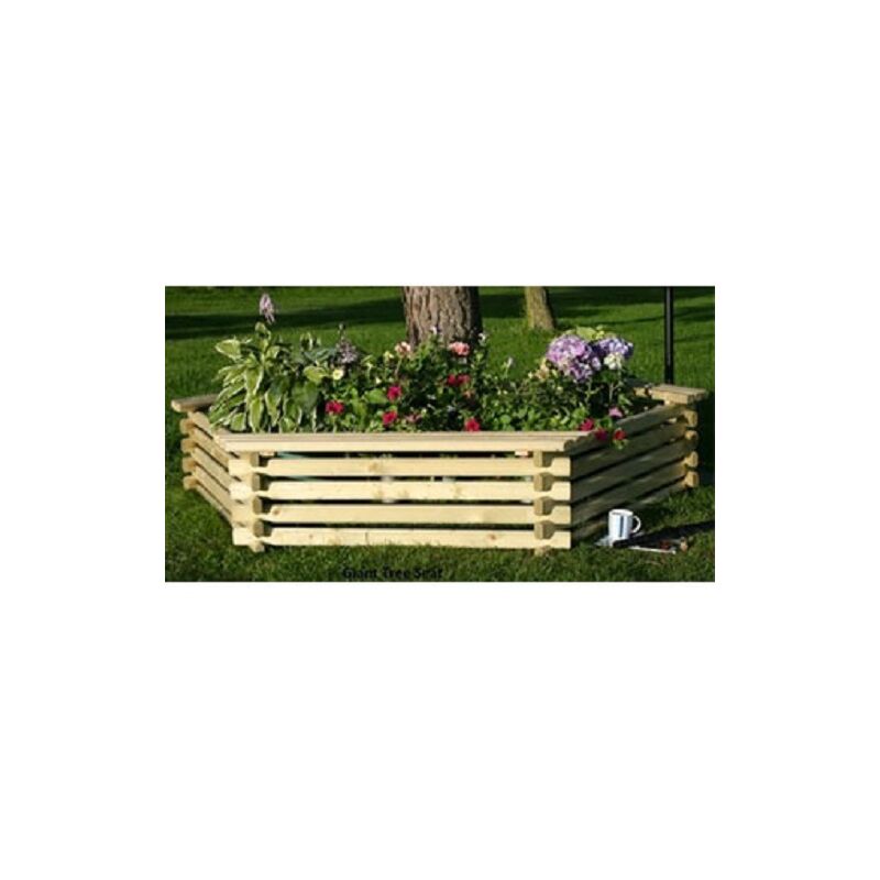 Giant Tree Seat / Planter - Timber - W229 x H41 cm