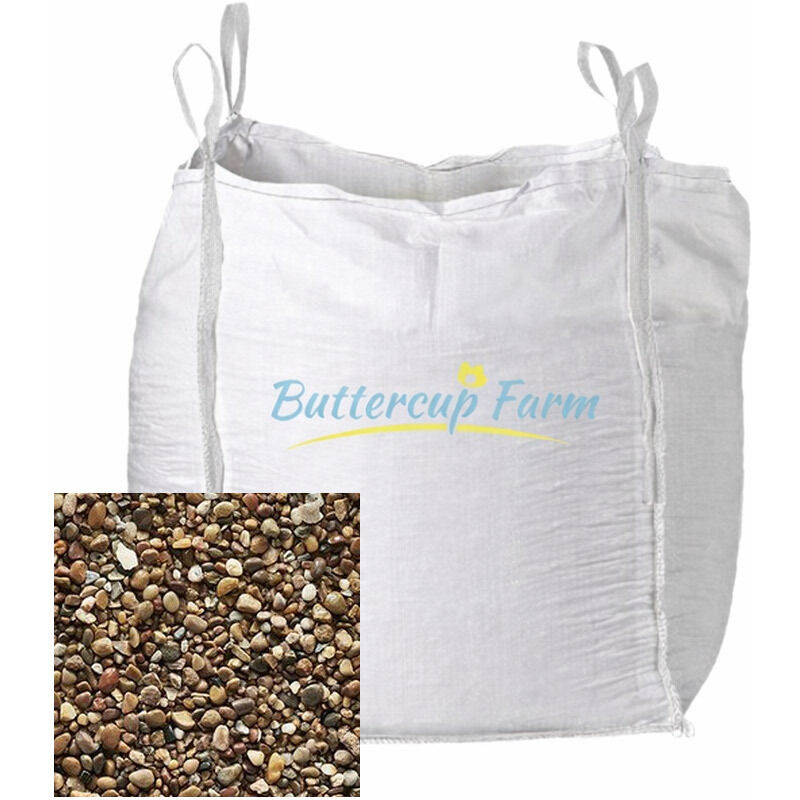 Washed Quartzite Gravel - 10mm - Premium Aggregate Bulk Bag - 850 kilos