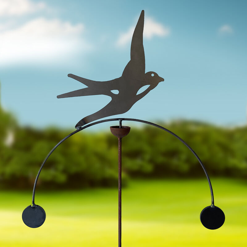 Swallow Wind Rocker Double Bare Metal/Ready to Rust - Steel - W54 x ...