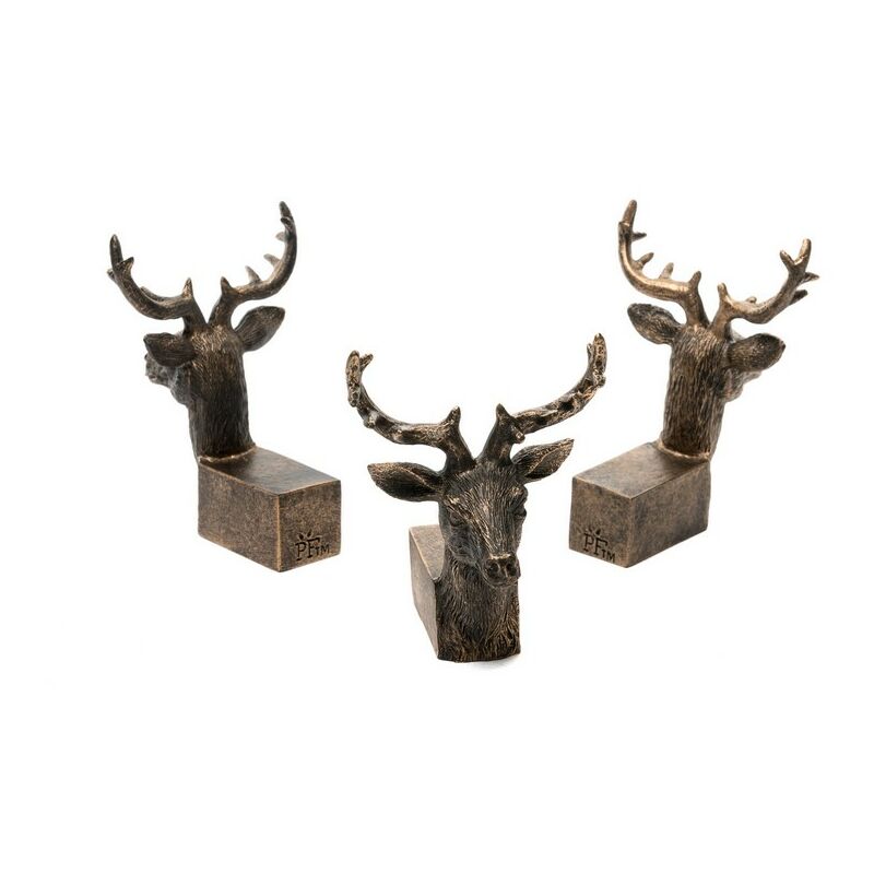 Stag Plant Pot Feet - Set of 3 - L4.5 x W5.5 x H7.5 cm