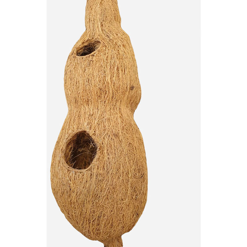 Bird Nest - Fibre/Coconut Shell/Rubber - Double - L16 x H40 cm