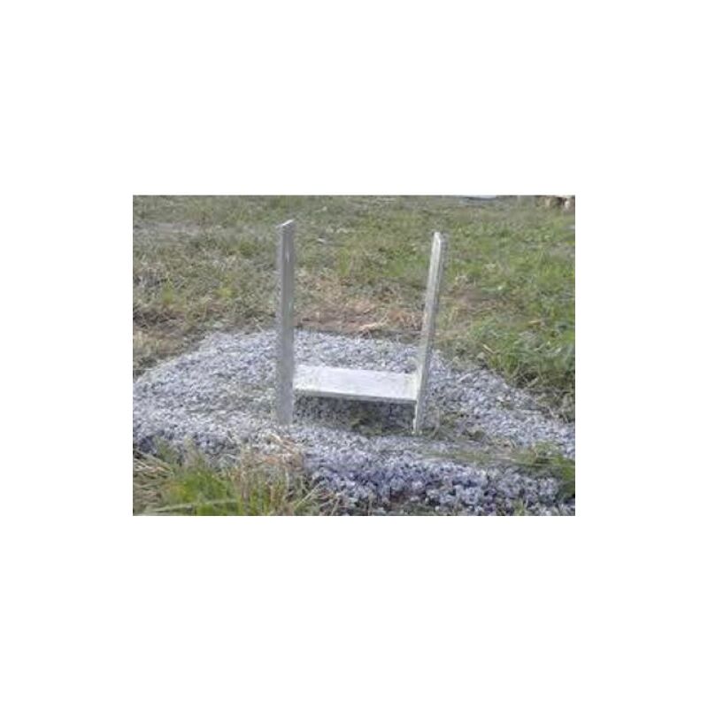 Post Support Type H - Metal - L6 x W9 x H60 cm