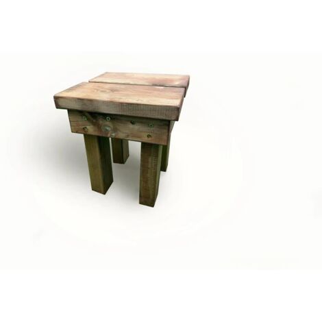 Valley Classic Foot Stool - Timber - L30 x W30 x H30 cm - Fully Assembled