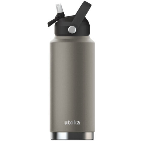 Utoka Atlas Bottle 32oz (946 ml) - Stainless Steel - L3 x W3 x H8 cm ...