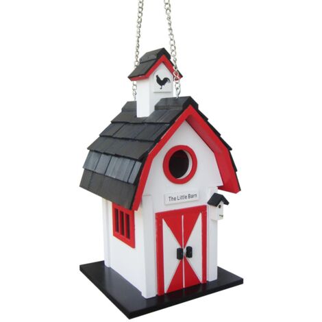 The Little Barn Birdhouse - White