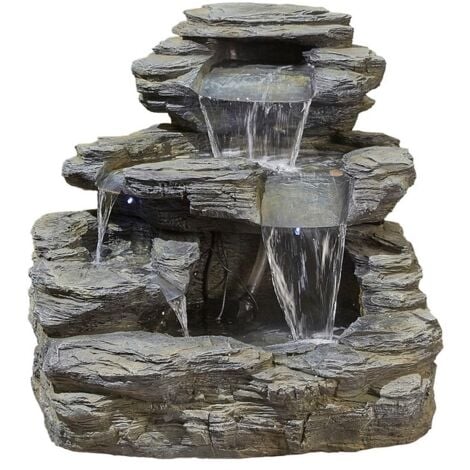 Brecon Falls Water Feature - L8.9 x W8.9 x H61.5 cm