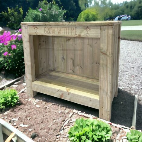 Grow with Me Educational Garden Planter - Pressure Treated Wood - L70 x ...