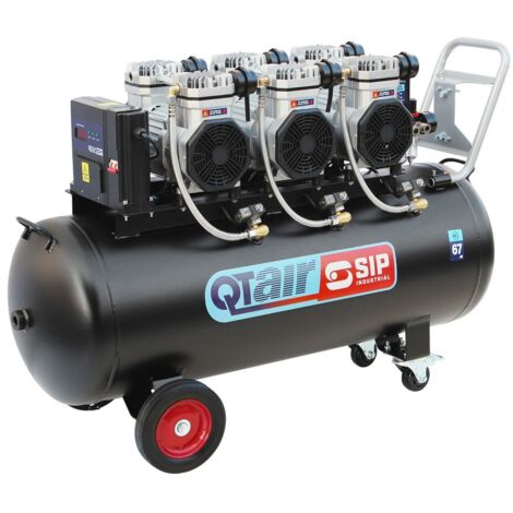 Sip Qt Air DD 4.5HP 150 Litre Ultra Low Noise Oil-Free Direct Drive ...