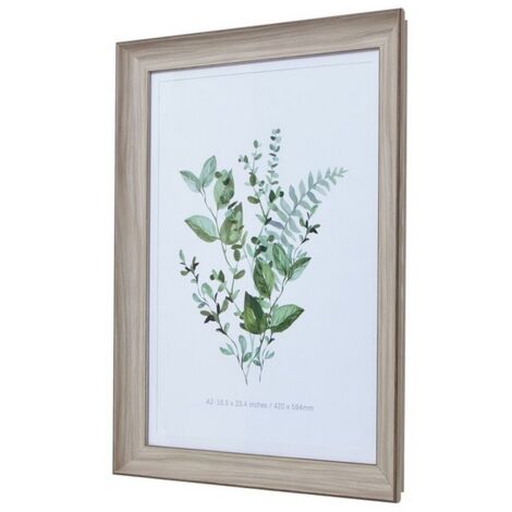 White Washed A2 Picture Frame - Wood - White