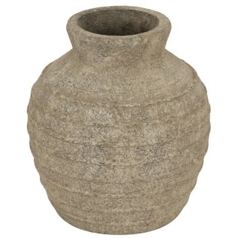 Large Tuscan Vase - Ceramic - L30 x W30 x H33 cm - Grey