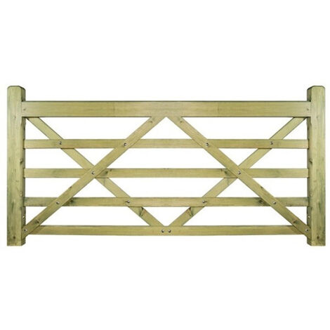 Evington Farm/Field Style 5 Bar Gate - Pressure Treated Scandinavian ...