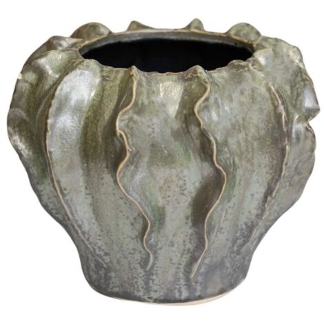 Scarlet Coral Reef Planter - L23 x W23 x H18 cm - Green