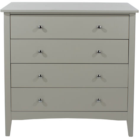4 Drawer Chest - MDF - 83 x 43 x 85 cm - Grey