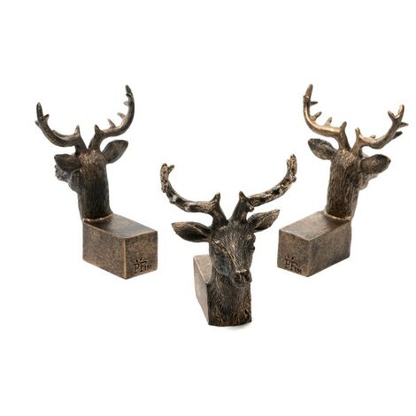 Stag Plant Pot Feet - Set of 3 - L4.5 x W5.5 x H7.5 cm