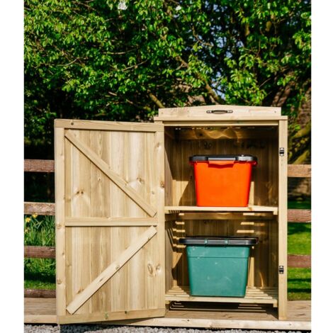 Chatburn 2 Recycle Box Store - Timber - L80.4 x W63 x H120 cm - Fits 2 ...