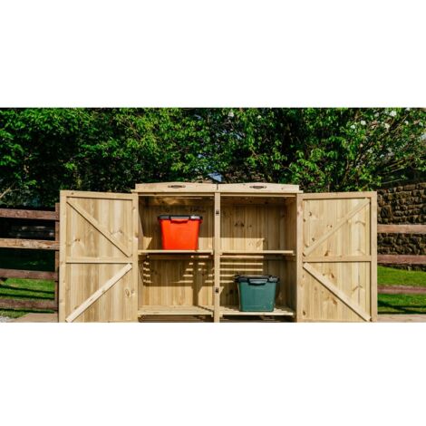 Chatburn 4 Recycle Box Store - Timber - L80.4 x W122.5 x H120 cm - Fits ...