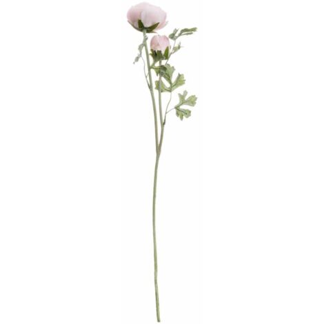 Ranunculus Artificial Flower - L15 x W25 x H58 cm - Pastel Pink