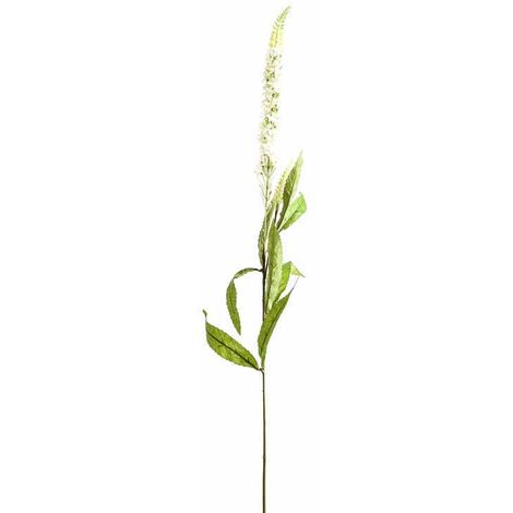 Veronica Stem Artificial Plant - Plastic - L17 x W17 x H76 cm - White