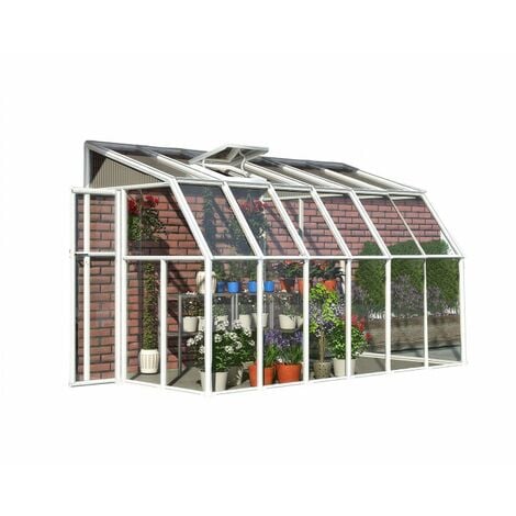 Lean To Greenhouse Sun Room Clear 6 x 8 - Polycarbonate/Acrylic - L262 ...