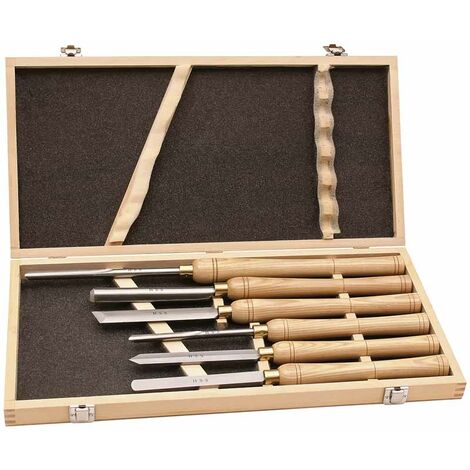 SIP 6Pc. Wood Lathe Chisel Set - Wood