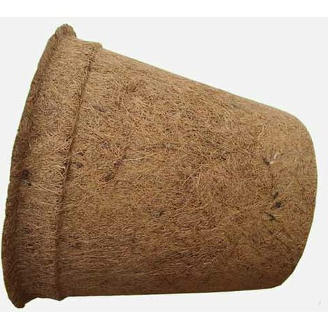 Coir Pots - Pack of 10 - Fibre/Latex - H28 cm