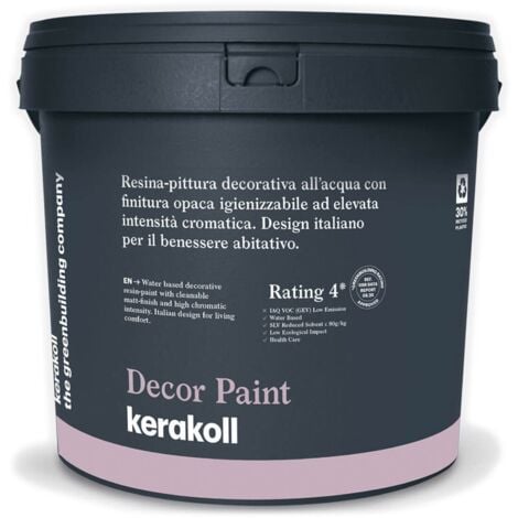 Kerakoll DECOR PAINT resina-pittura decorativa all’acqua opaca 10 LT