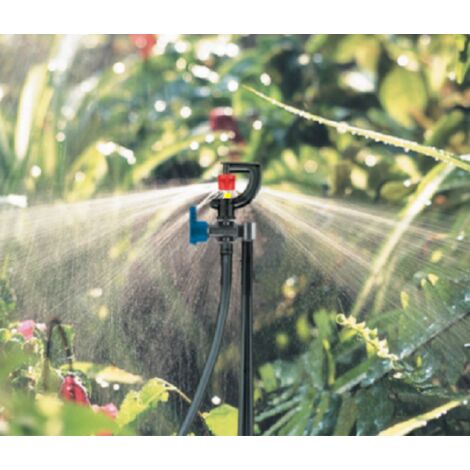 Microaspersor de riego 180º. Alcance 1.2 a 2m con estaca. Pack 50 ...