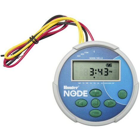 PROGRAMADOR DE RIEGO NODE400 HUNTER PROGRAMADOR DE RIEGO AUTONOMO A PILAS PARA CUATRO ESTACIONES ...