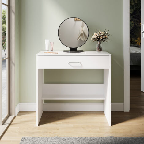 ELEGANT Dressing Table, Single Table High Gloss Dressing Cabinet with 1 ...