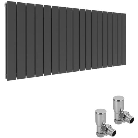 ELEGANT Central Heating Radiator 600x1368mm Horizontal Anthracite ...