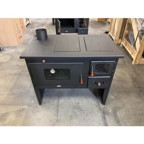 Estufa de Leña con Horno y Salida de Humos a la Izquierda - Prity 2P50 - 16 kW