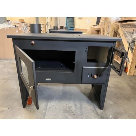 Estufa de Leña con Horno y Salida de Humos a la Izquierda - Prity 2P50 - 16 kW